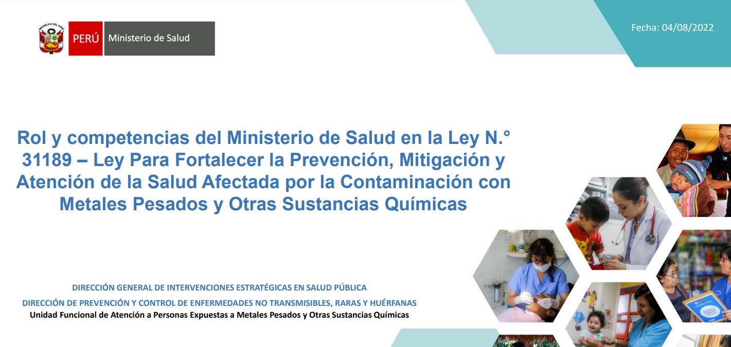 Rol y competencias del Ministerio de Salud en la Ley N.°31189 – Ley ...